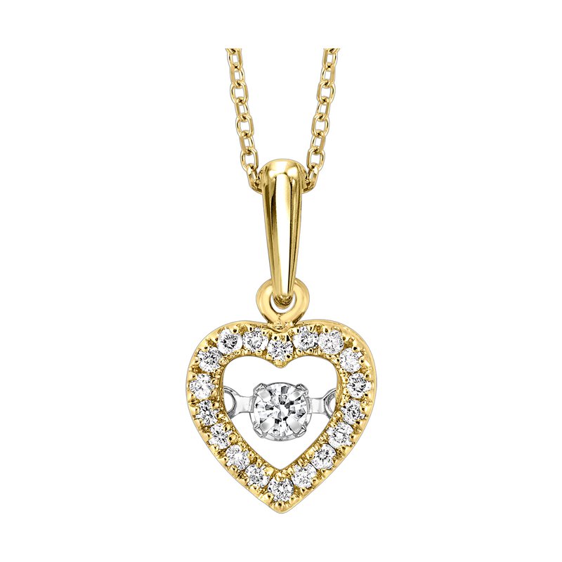 Rhythm of Love 10Kt Yellow Gold Diamond 1/5Ctw Pendant ROL1021-1YC ...