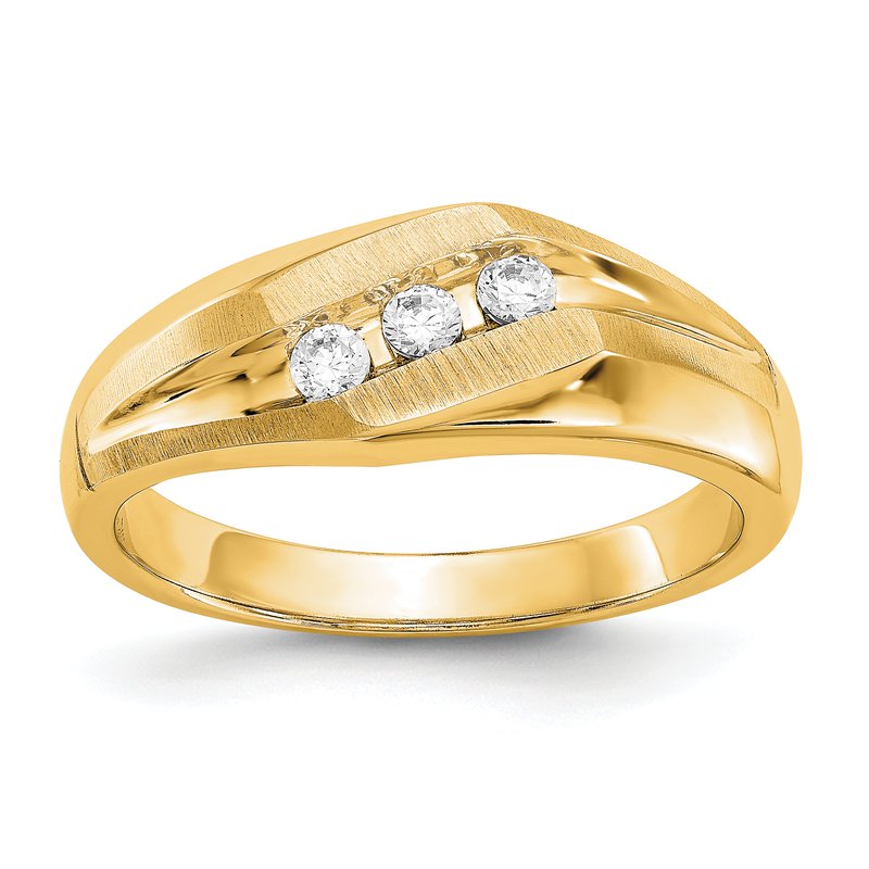 True Origin 14K White Gold Men's 1/5 carat Lab Grown Diamond VS+ F+ ...