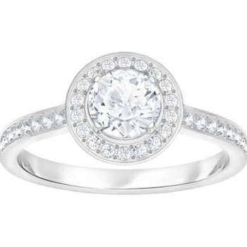 Attract Round Ring White Rhodium plated 5412024 Jeffrey Jewelry