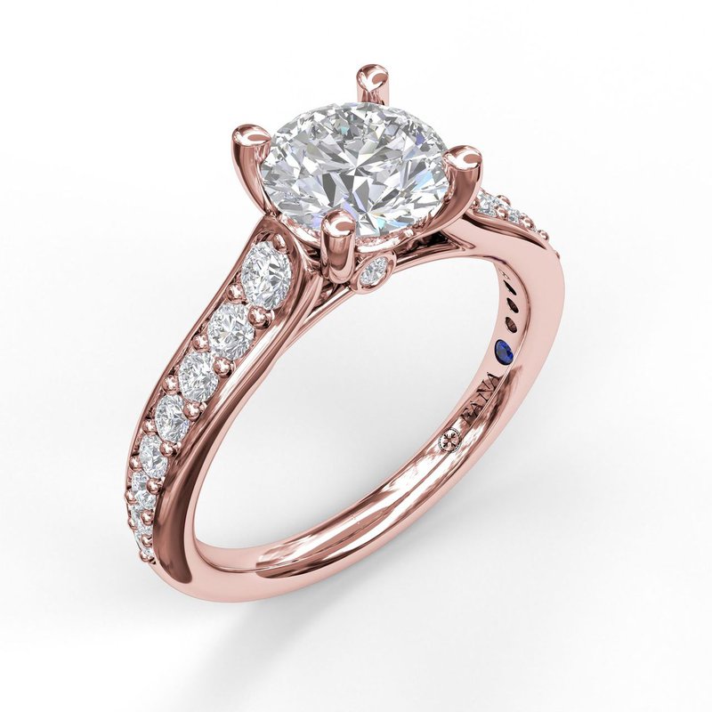 Fana Classic Single Row Diamond Engagement Ring S3531 Worthington Jewelers The Best Jewelry Store in Columbus OH