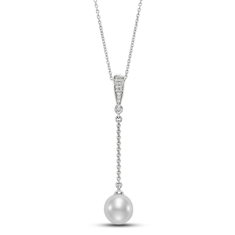 Pavee Bail Chain Drop Pendant Necklace M19073P - Mastoloni Pearls