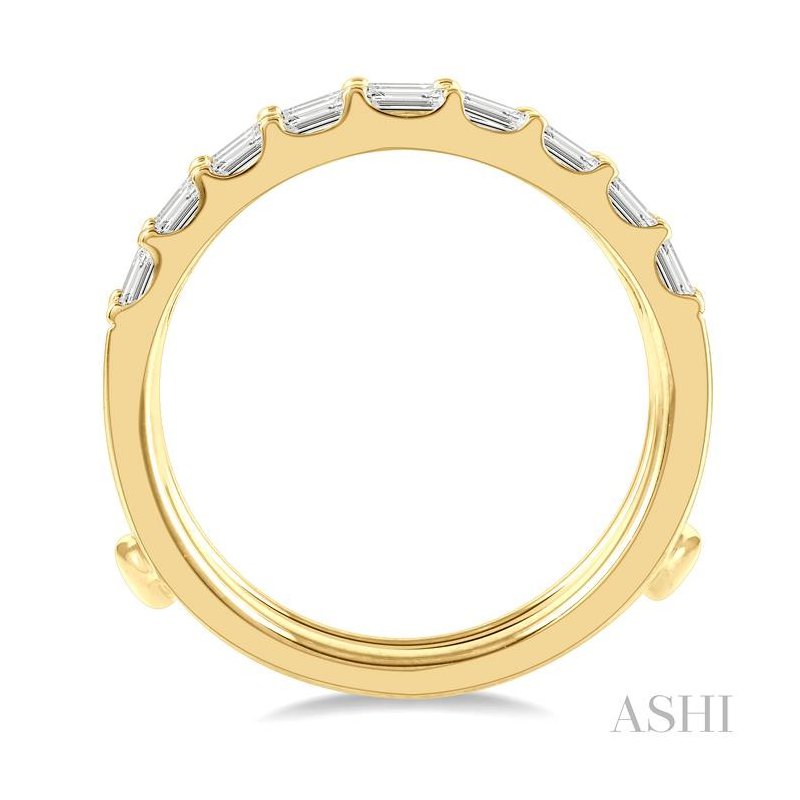 Baguette Diamond Insert Ring 29892NFFHYG - Noble Fine Jewelry