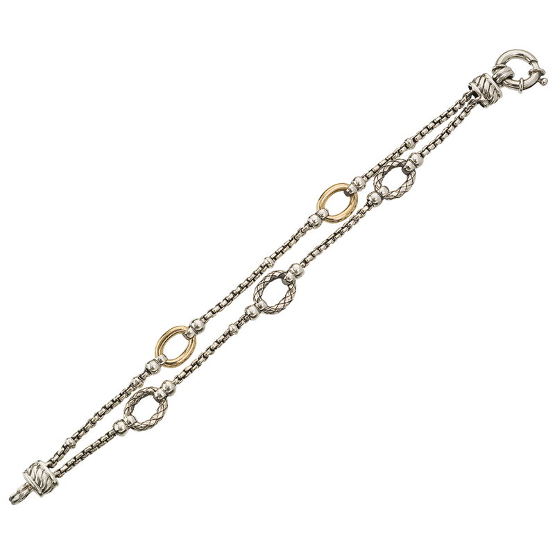 Sterling Double Box Chain with 3 Traversa Oval Links & 2 Shiny Yellow ... Sterling Double Box Chain with 3 Traversa Oval Links & 2 Shiny Yellow ...