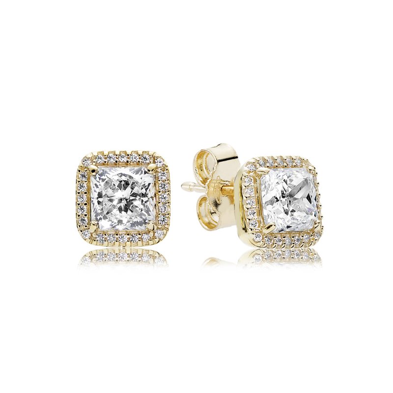 PANDORA Stud earrings in 14k with clear cubic zirconia 250327CZ Pommier Jewellers