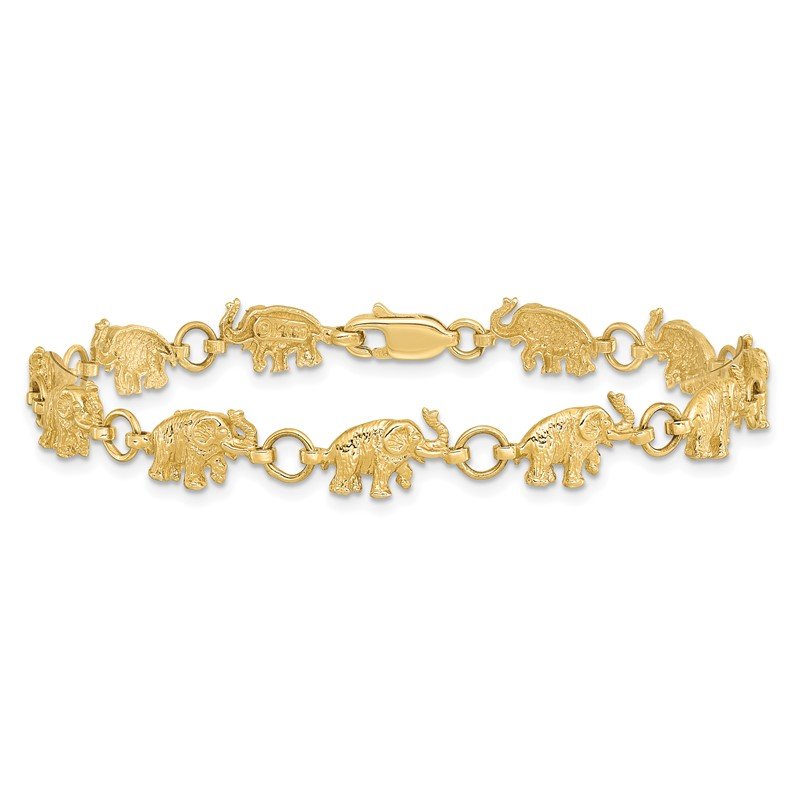 14k gold elephant bracelet store