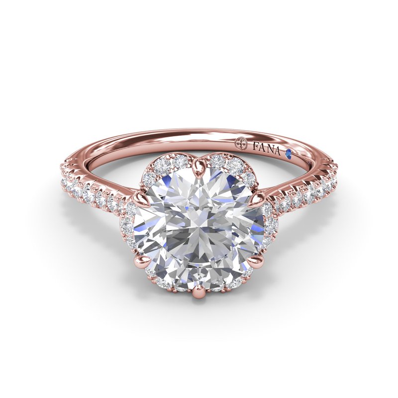 Blossoming Halo Diamond Engagement Ring S4096 - Fana