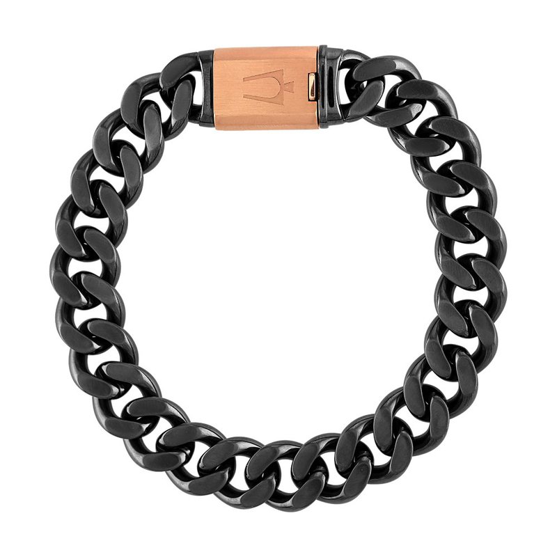 Bulova Bulova Stainless Steel Classic Jewelry Mens Bracelet BVB1016 ...