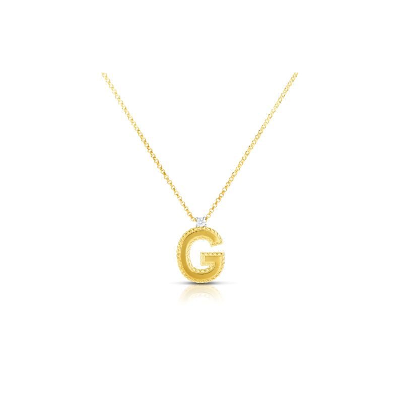 Roberto Coin Princess Block Letter Necklace PRINCESS-BLOCK-LETTER ...
