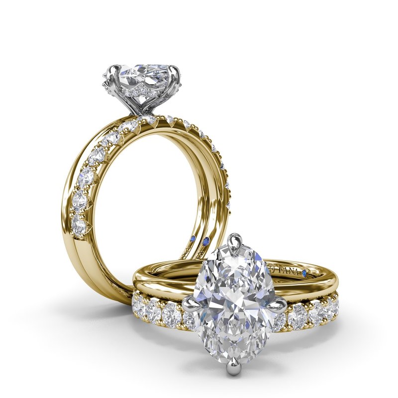 Four Prong Solitaire Diamond Engagement Ring S4362 - Fana