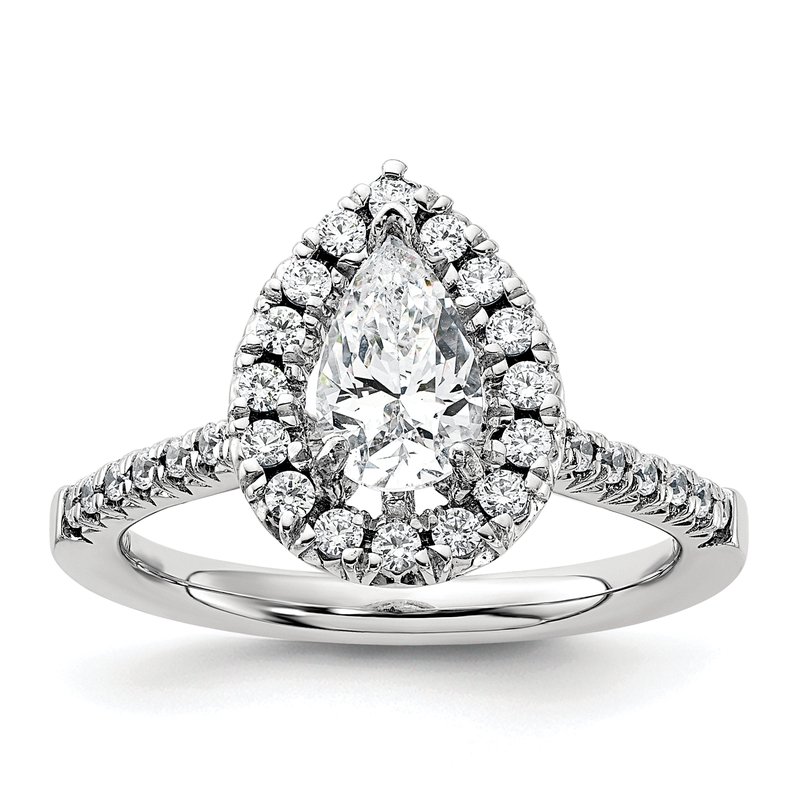 True Origin 14K White Gold 1/3 carat Lab Grown Diamond VS+ F+ Semi ...
