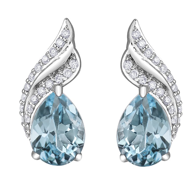 Sky blue topaz earrings store