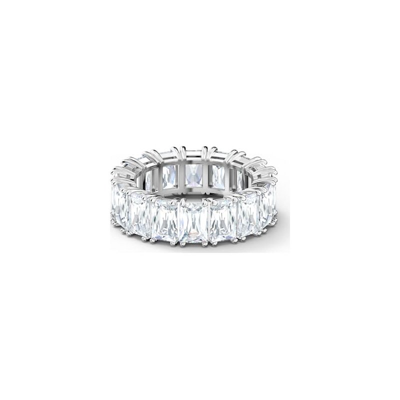 Vittore ring Rectangular cut White Rhodium plated 5562129 Jeffrey Jewelry