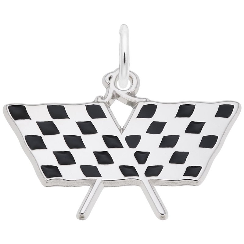 Rembrandt Charms RACING FLAG 8278-racing-flag - Schomburg's Jewelers