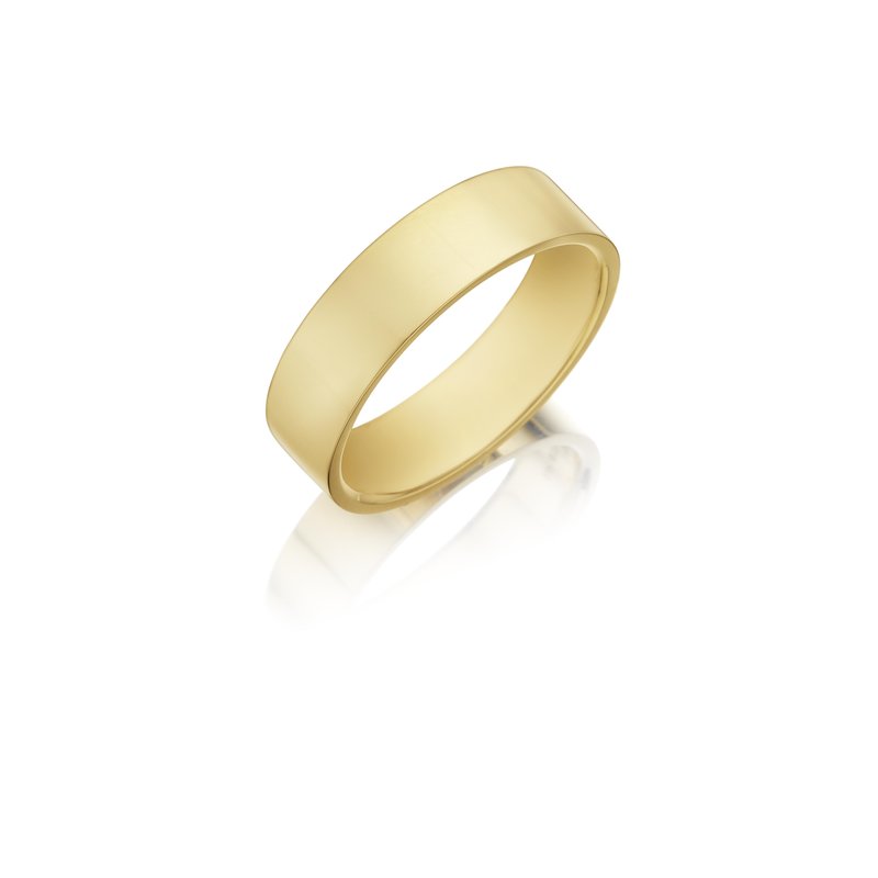 Henri Daussi High Shine Yellow Gold Men's Wedding Band MB20 - Schnacks ...