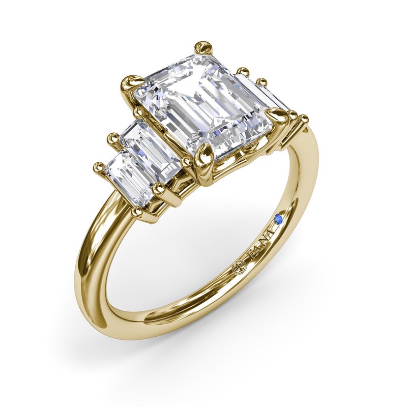 Bold and Beautiful Five Stone Engagement Ring S4176 - Fana