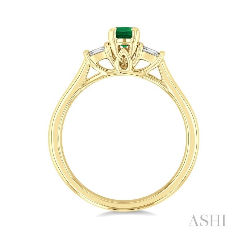 ASHI Oval Shape Gemstone & Diamond Ring 41788PEFGEMYG-OV - Prestige ...