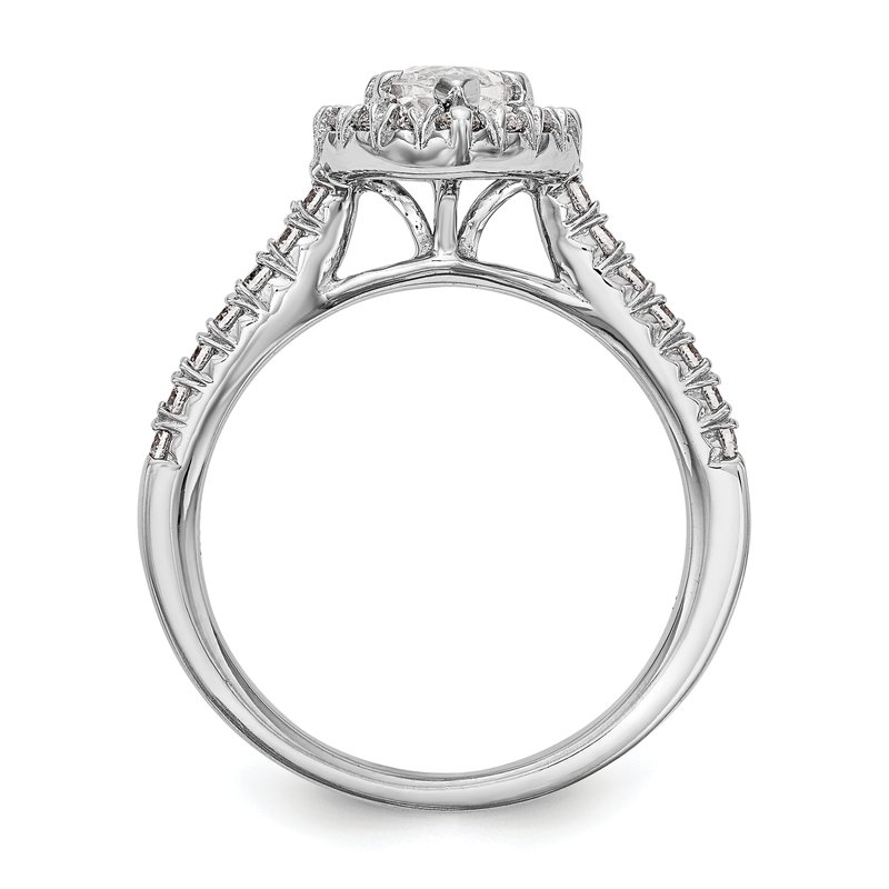 True Origin 14K White Gold 1/3 carat Lab Grown Diamond VS+ F+ Semi ...