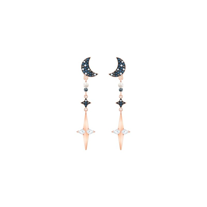 Swarovski Symbolic Pierced Earring Jackets Multi colored Mixed metal finish 5489533 Jeffrey Jewelry