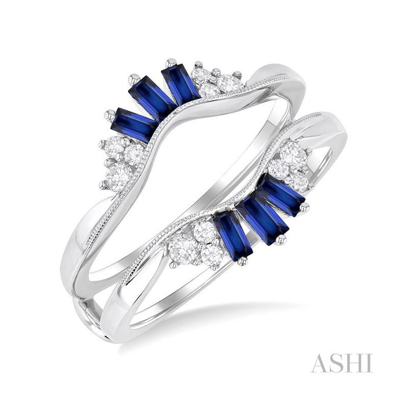 ASHI Gemstone & Diamond Insert Ring 29967PCFGSPWG - Casale Jewelers