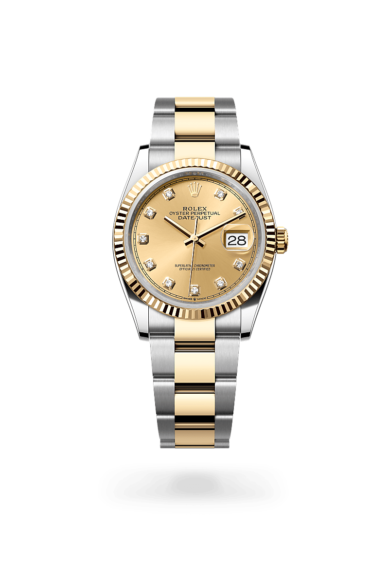 Rolex Datejust in Yellow Rolesor - combination of Oystersteel and ...