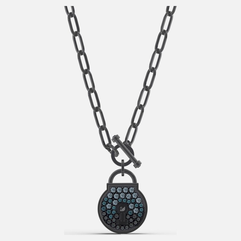 Swarovski lock necklace store