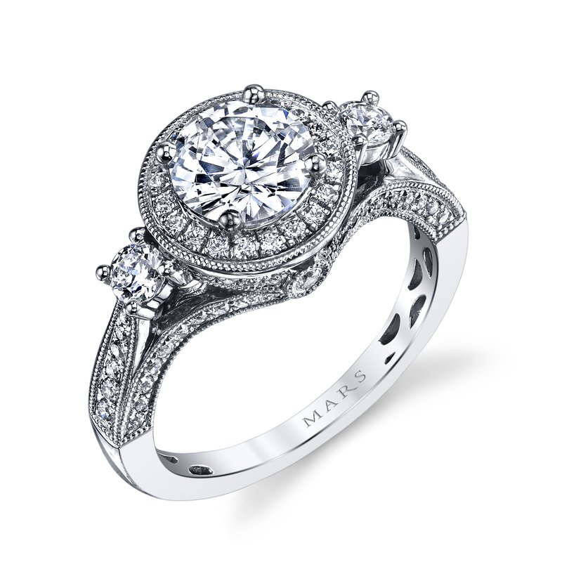 Mars Fine Jewelry Engagement Ring 25221 - The Diamond Family
