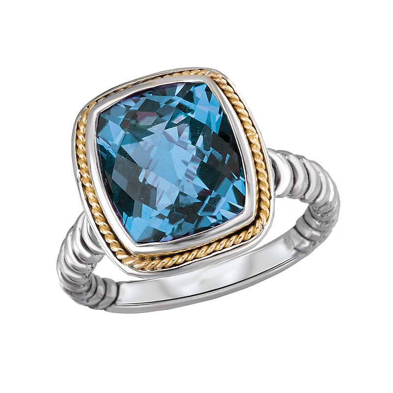 Eleganza blue topaz ring store
