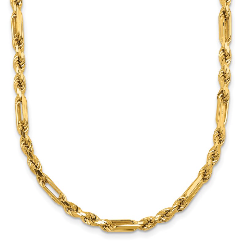 Herco Herco 14K Polished 3.0mm Figaro Rope Chain 18 Inch Necklace ...