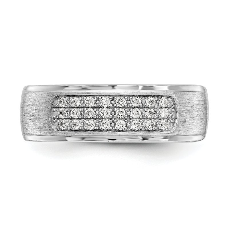 True Origin True Origin 14K White Gold Men's 1/4 carat Lab Grown ...