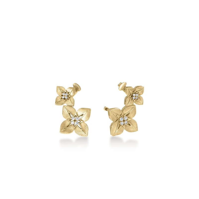 Princess Star Double Diamond Star Climber Earrings PRINCESS-STAR-DOUBLE ...