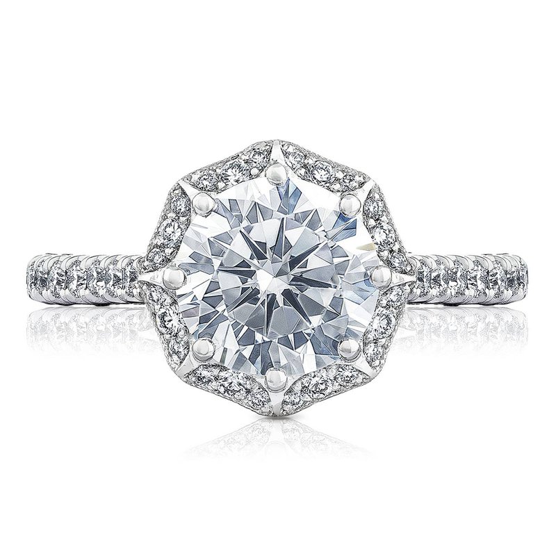 TACORI Round Bloom Engagement Ring HT2555RD - Diamond District