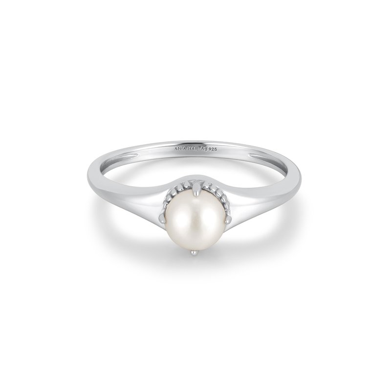 ANIA HAIE Silver Freshwater Pearl Stacking Ring R058-06H-54 - Greenberg ...