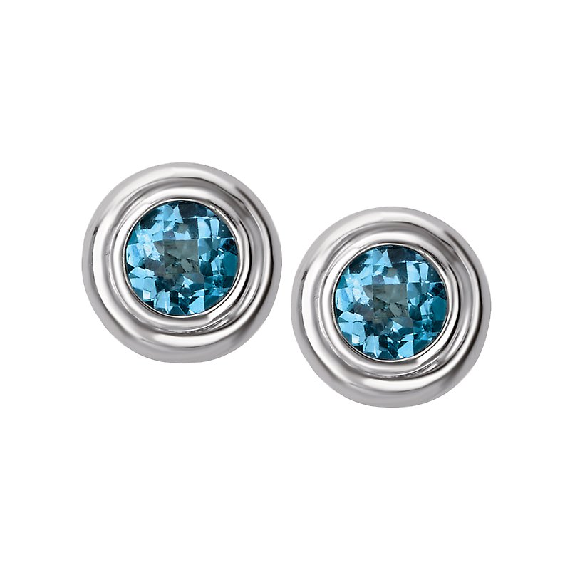 Tesoro blue topaz earrings store