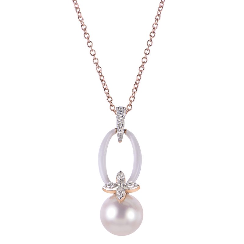 Imperial Pearl 14KT Rose Gold Freshwater Pearl Necklace 962967/RG-AA ...