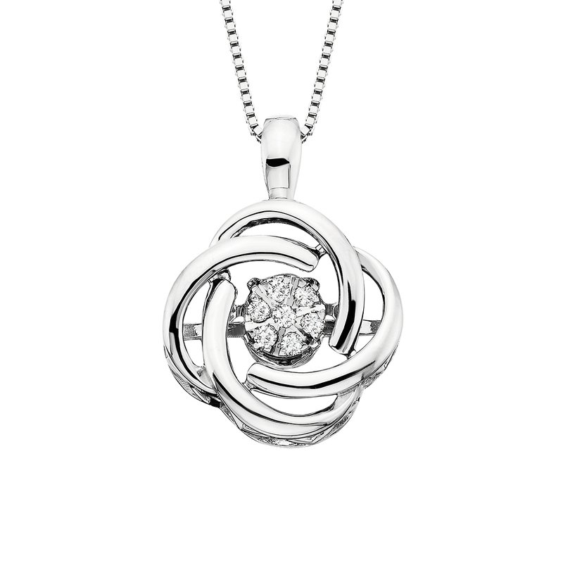 SS Diamond Dancer Pendant ASPSSA1745D - Berco Jewelry
