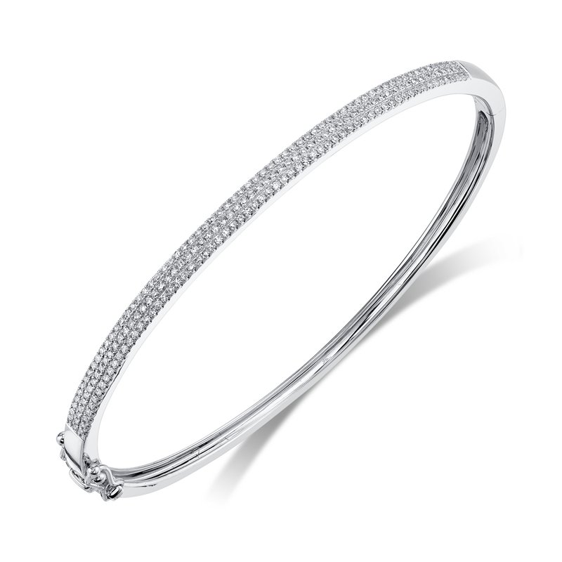 Shy Creation 0.52CT 14K W/G DIAMOND PAVE BANGLE SC55002255 - Kingston ...