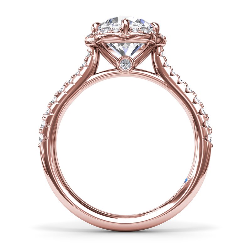 Blossoming Halo Diamond Engagement Ring S4096 - Fana
