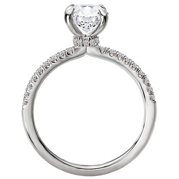 Romance Lab Grown Diamond Semi-Mount Engagement Ring 160133 Romance Lab Grown Diamond Semi-Mount Engagement Ring 160133