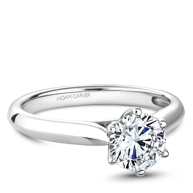Noam Carver Six-Claw Solitaire with Tulip Setting B200-01WM-100A ...