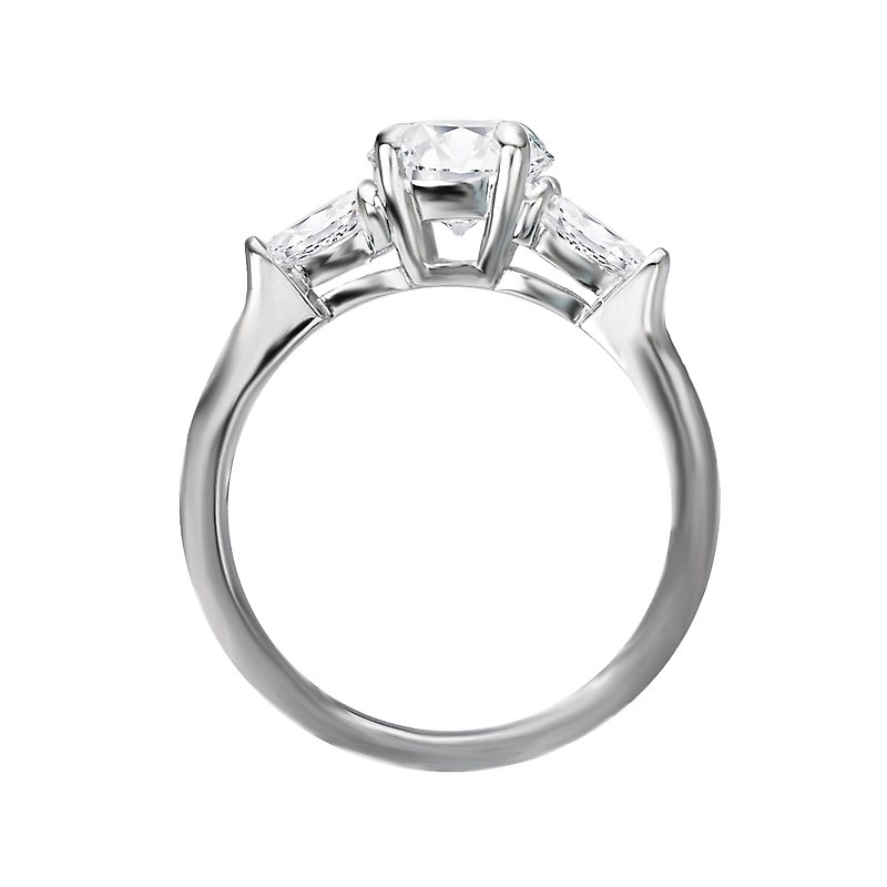 3 stone semi mount ring store