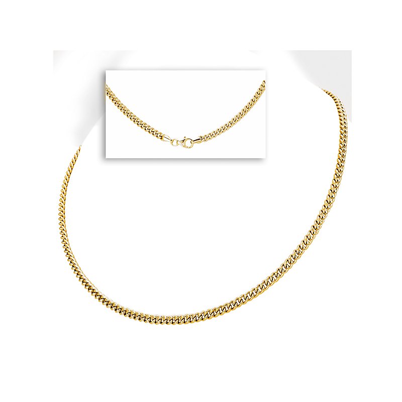 KIM & Co. Italian Gold Plated Curb Chain 857501-20Y - KIM International