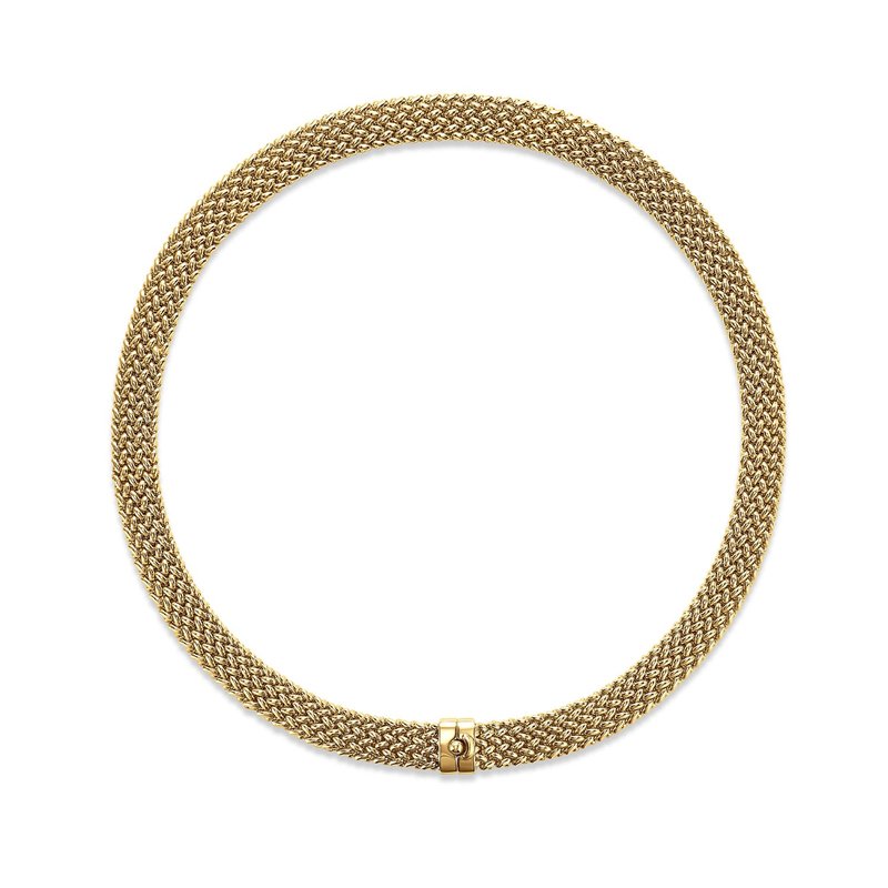 Miss Mimi By Yael 10 Mm Flexible Necklace In Yellow GRAIN-DOR-NECKLACE ...