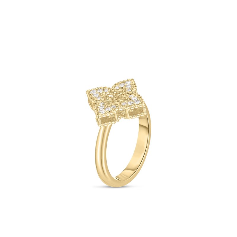 Roberto Coin Venetian Princess Pavé Diamond Small Flower Ring VENETIAN ...