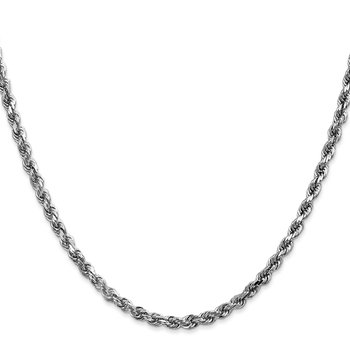White gold rope chain for men store