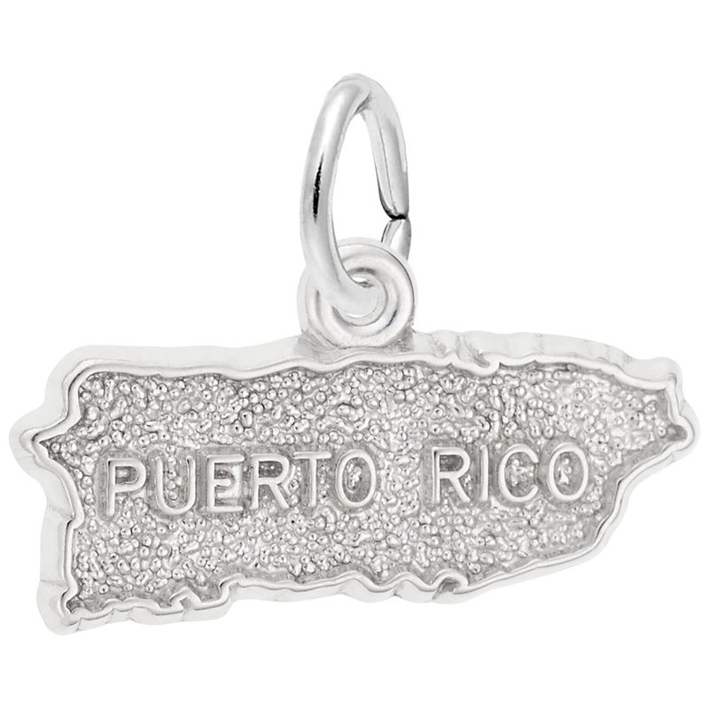 Rembrandt Charms Puerto Rico Map Charm 3643 3643 PUERTO RICO MAP ...