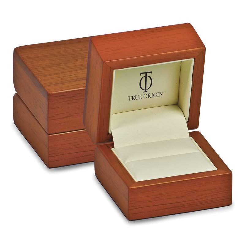 True Origin 14K Two-tone Men's 1/3 carat Lab Grown Diamond VS/SI D E F ...