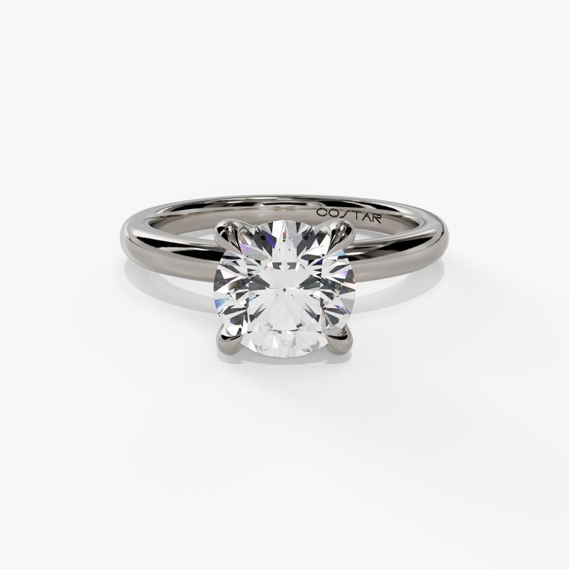 Peghead Solitaire Engagement Ring R13639 - Costar