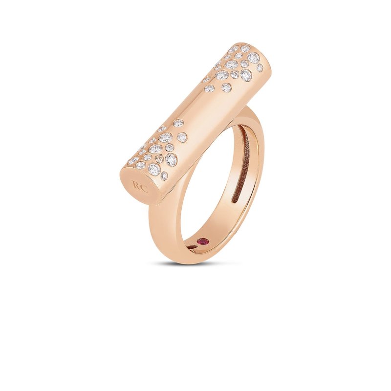 Roberto Coin Domino Speckled Diamond Bar Ring DOMINO-SPECKLED-DIAMOND ...