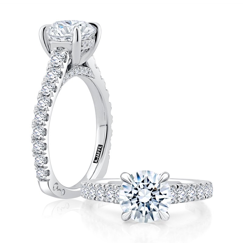 A.JAFFE A.JAFFE Signature Shank Engagement Rings MESRD2774 MESRD2774 ...