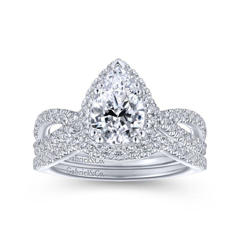 Gabriel and co pear shaped ring store